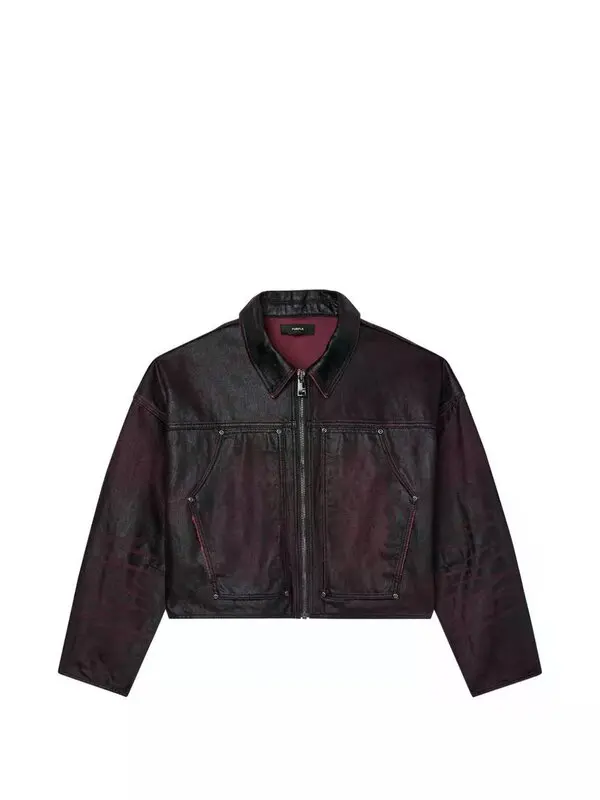 PURPLE BRAND Patent-finish Cotton Jacket