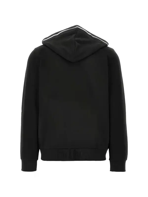 Emporio Armani Logo-embroidered Zip-up Hoodie
