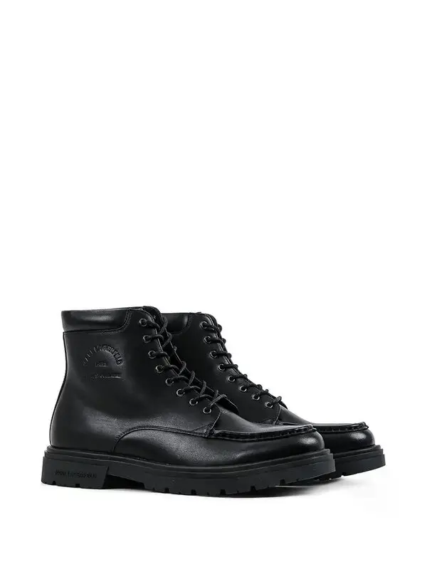 Karl Lagerfeld Koby Lace-up Leather Boots