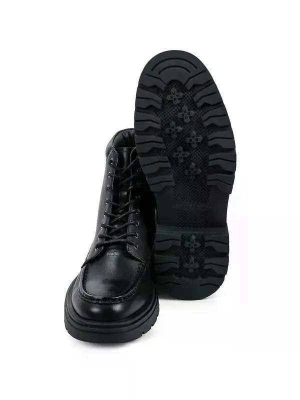 Karl Lagerfeld Koby Lace-up Leather Boots