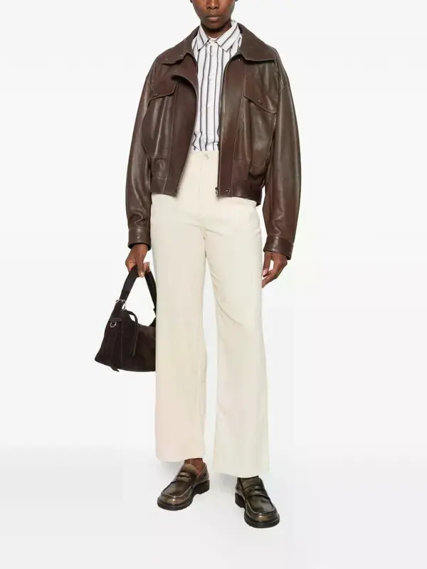 DUNST Corduroy Straight-leg Trousers