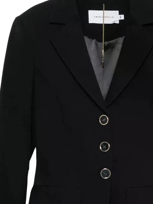 SIMONA CORSELLINI Single-breasted Notched-lapel Blazer