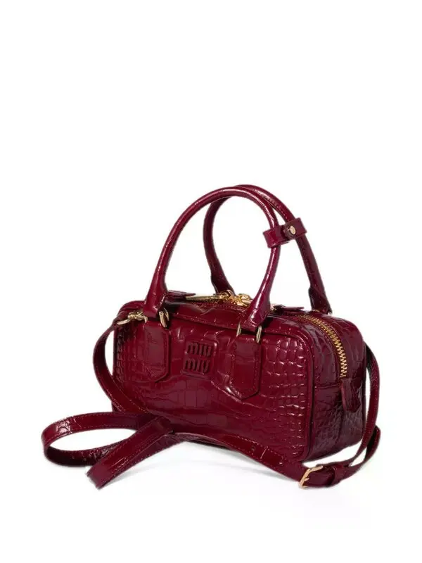 Miu Miu Arcadie Crocodile Embossed Calfskin Bag