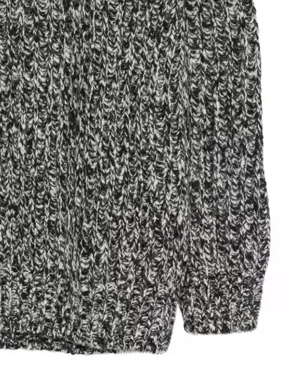 DONDUP Marl-knit Crew-neck Sweater