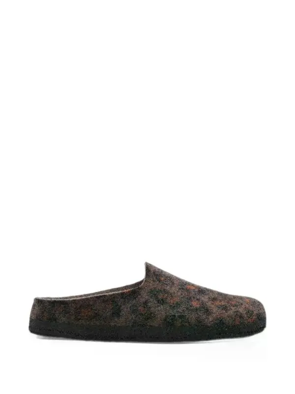 BIRKENSTOCK Amsterdam Wrapped Leopard-print Slippers