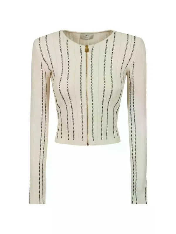 Elisabetta Franchi Cardigan In Knit Fabric