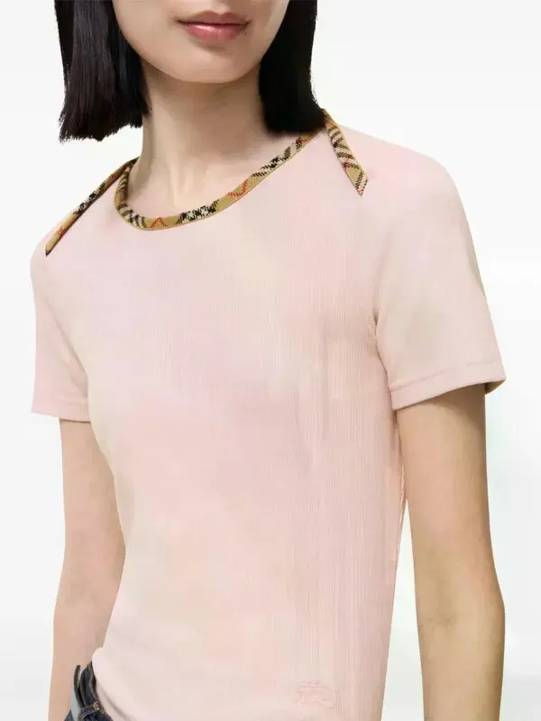 Burberry Check-trim Cotton T-shirt