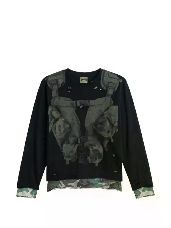 BRAVEST STUDIOS Milspec Double Layer Longsleeve T-shirt - Black