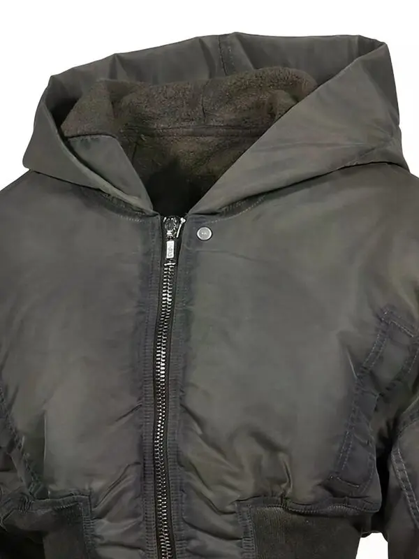 Rick Owens Hooded Cropped Flight Jacket