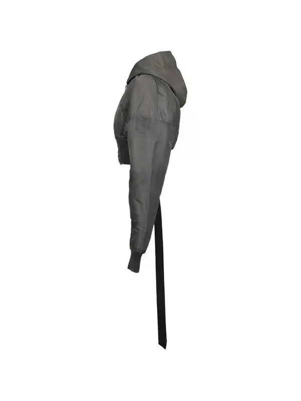 Rick Owens Hooded Cropped Flight Jacket