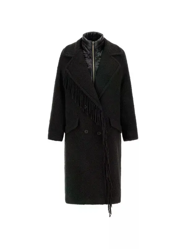 Herno Fringed Bouclé Coat