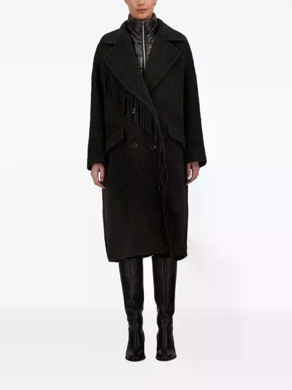 Herno Fringed Bouclé Coat