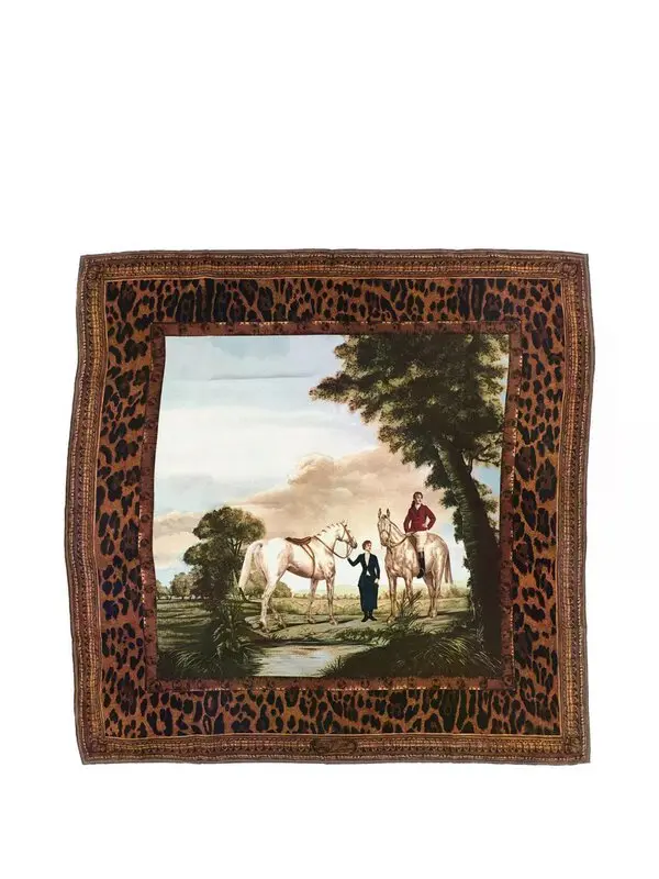 Ralph Lauren Leopard-print Silk Scarf