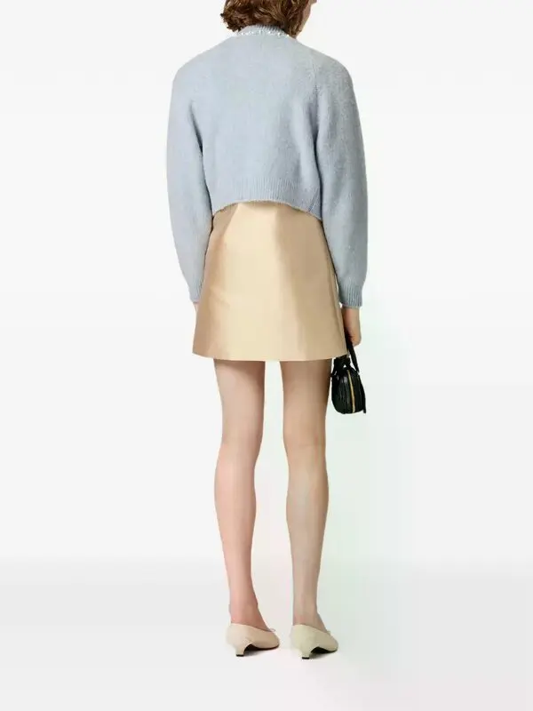 Miu Miu Embroidered Cashmere Cardigan
