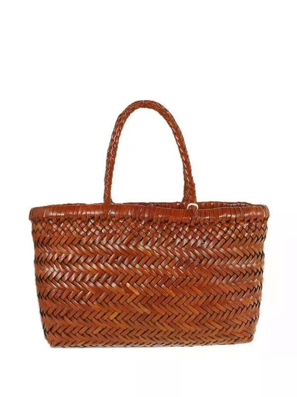 Dragon Handwoven Leather Tote Bag