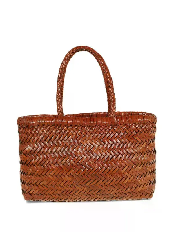 Dragon Handwoven Leather Tote Bag