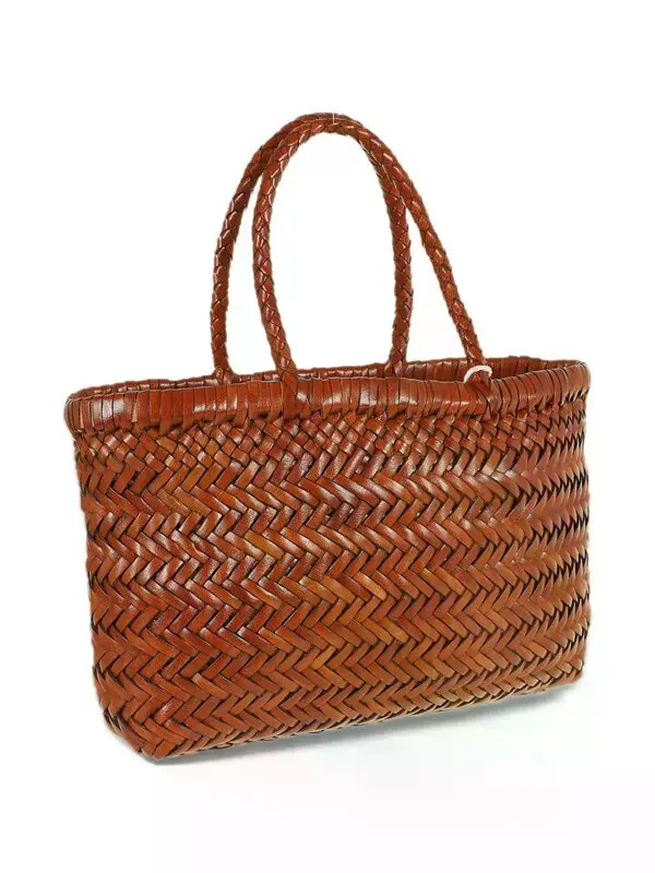 Dragon Handwoven Leather Tote Bag