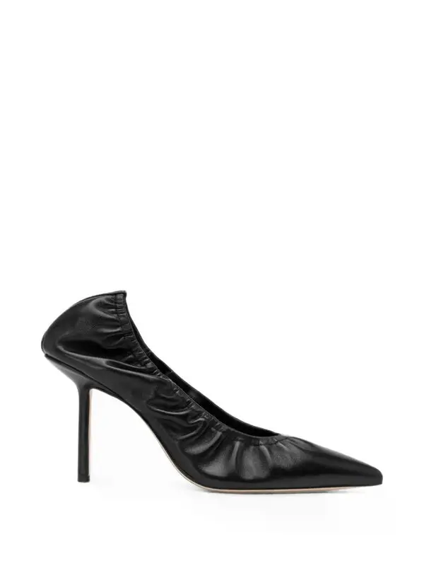 Studio Amelia Rhodes Ruched Leather Pumps