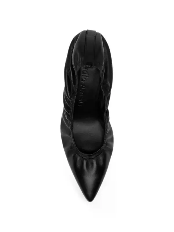 Studio Amelia Rhodes Ruched Leather Pumps