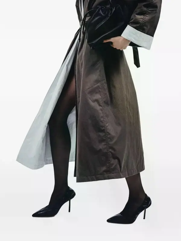 Studio Amelia Rhodes Ruched Leather Pumps