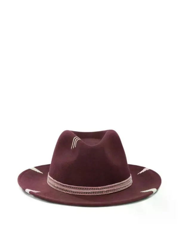THE HAT GANG Je M'en Fous Embroidered Wool Hat