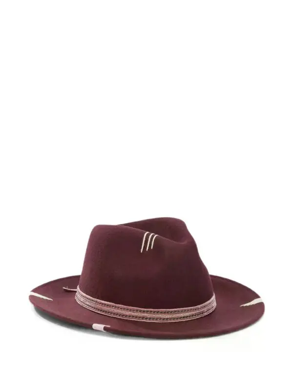 THE HAT GANG Je M'en Fous Embroidered Wool Hat
