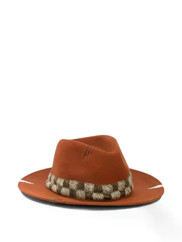 THE HAT GANG I See You Check-pattern Wool Hat