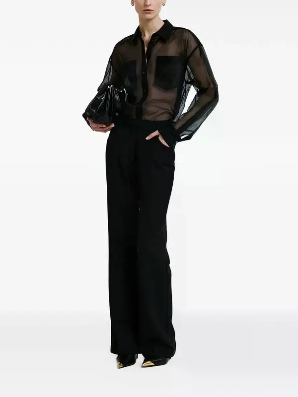 ANINE BING Scott Sheer Shirt