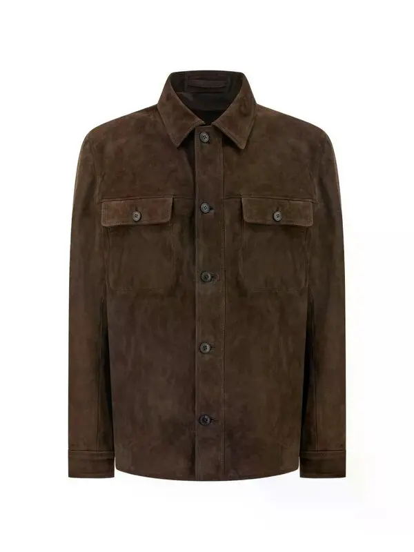 Sunspel Suede Flap-pocket Shirt Jacket