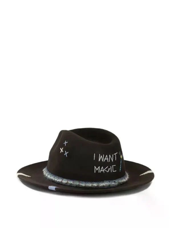 THE HAT GANG I Want Magic Embroidered Felt Hat