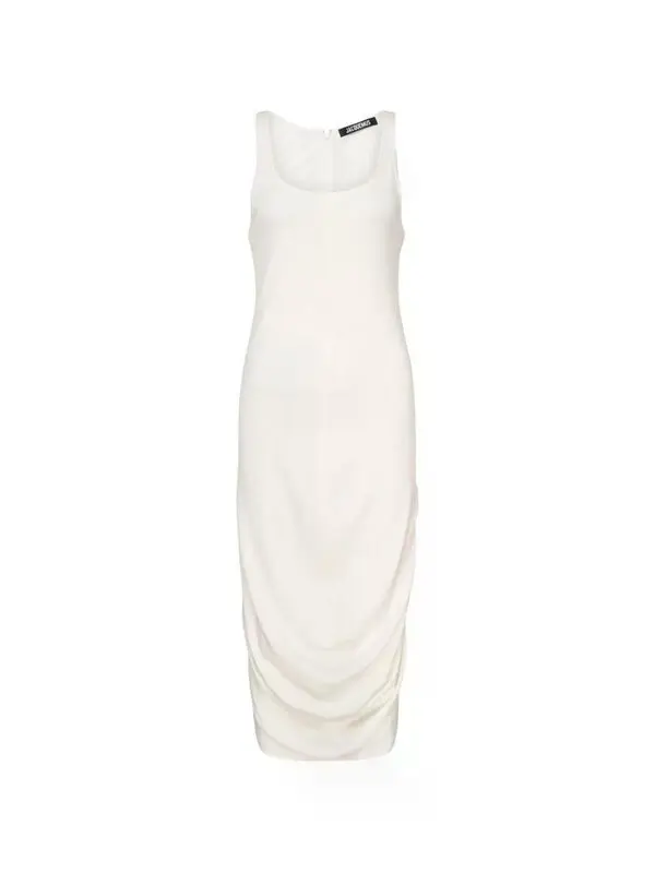 Jacquemus The Regata Midi Draped-effect Dress