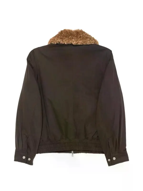 DUNST Flight Faux-fur Collar Bomber Jacket