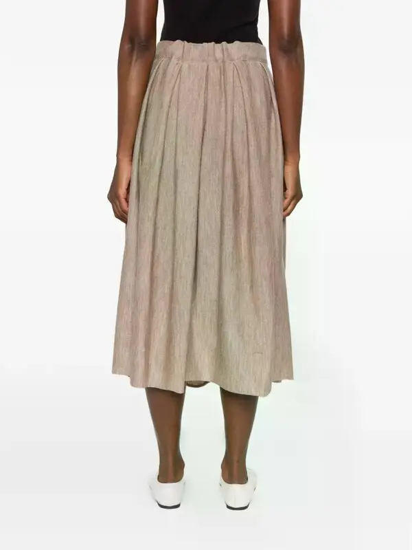 MA'RY'YA Pleated Knitted Skirt