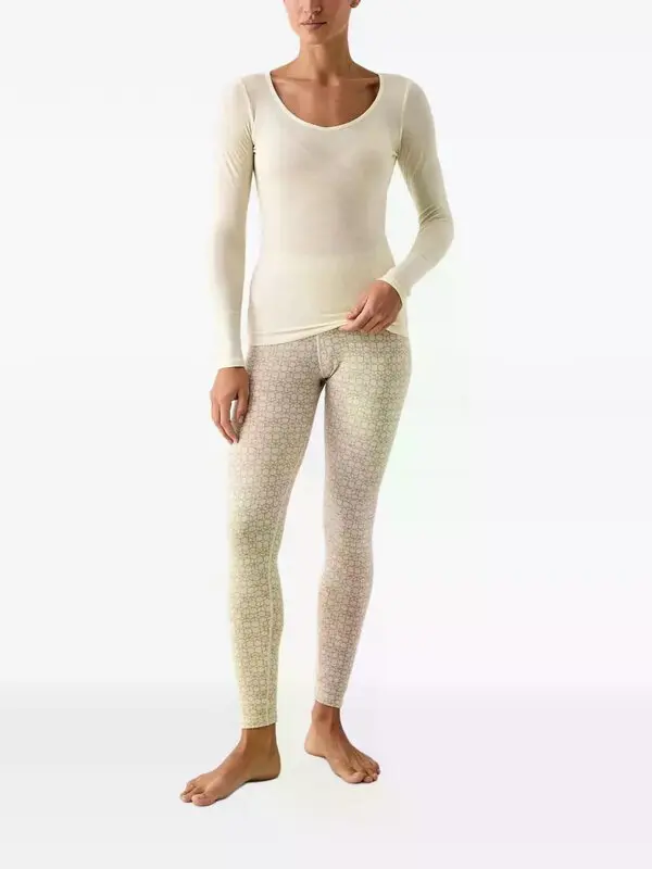 Icebreaker Siren Sweetheart-neck Long-sleeve Base Layer T-shirt - Neutrals