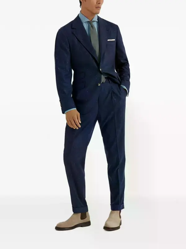 Brunello Cucinelli Pleated-front Wool Trousers