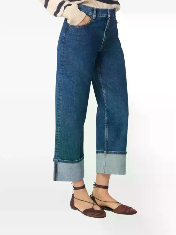 Vanessa Bruno Geronino Wide-cuffs Straight-leg Jeans