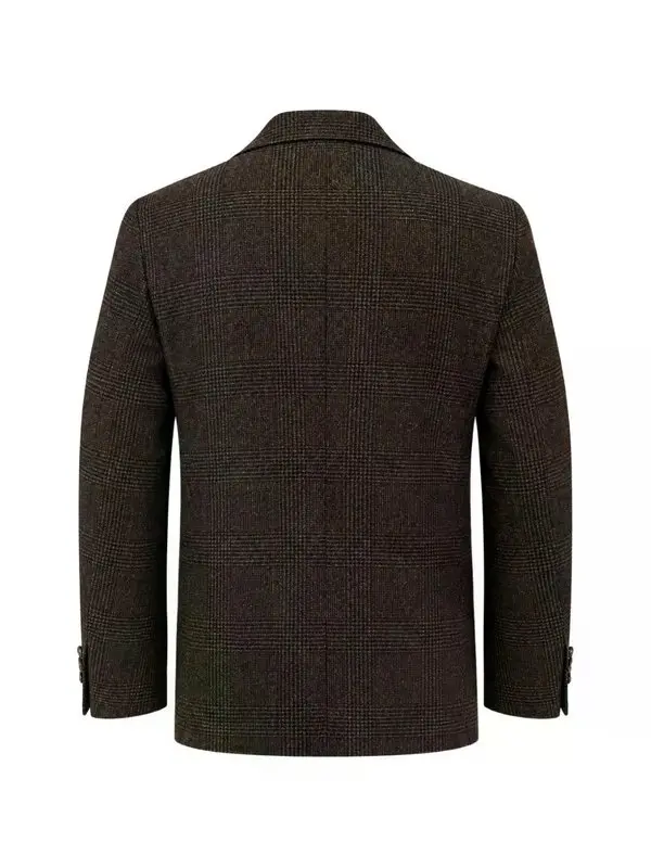 FRANZESE COLLECTION Rolls Royce Checked Double-breasted Suit Jacket