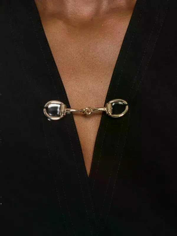 NENETTE Foxi Horsebit V-neck Blouse