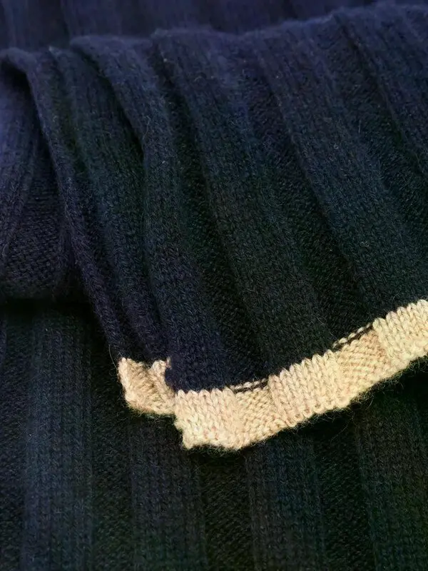 Brunello Cucinelli Cashmere Rib Knit Scarf