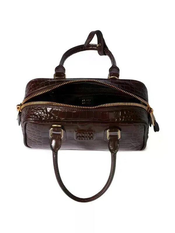 Miu Miu Arcadie Crocodile Embossed Calfskin Bag