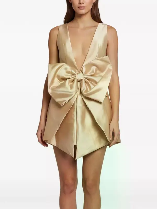 Oddmuse Ultimate Muse Bow-detail Mini Dress