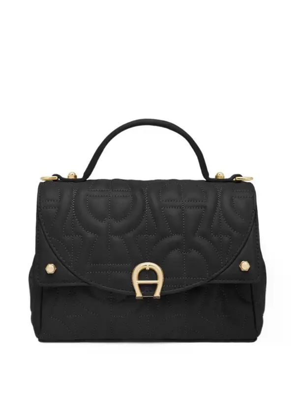 AIGNER Small Diadora Quilted Logo-plaque Tote Bag