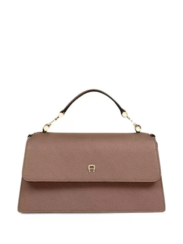 AIGNER S Delia Grained Leather Top-handle Bag
