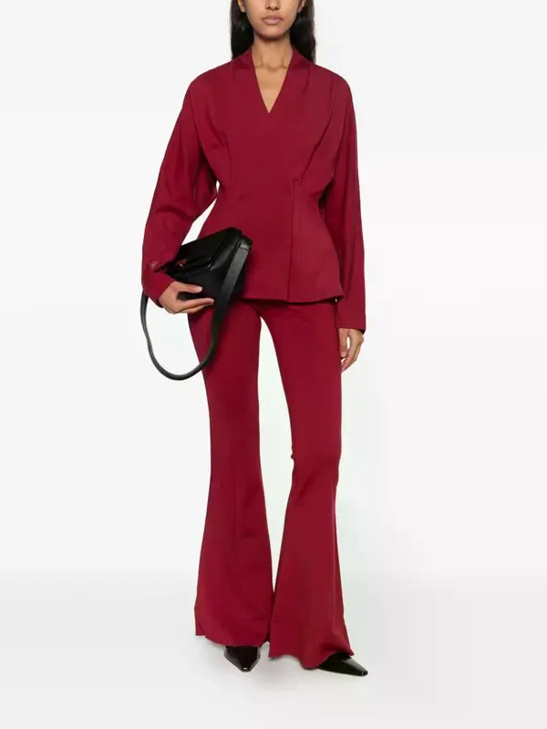MACRON Harper Flared Seam-detail Trousers