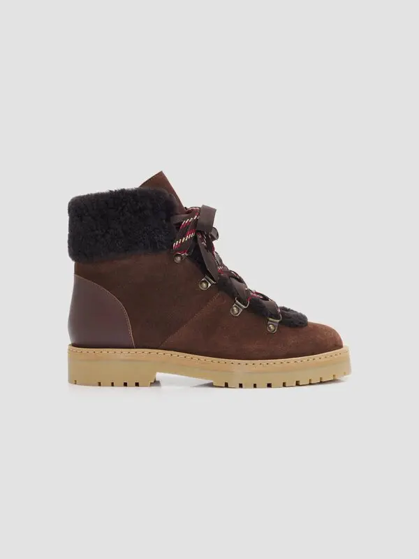 ODISSI Alle Suede-shearling Sneakers