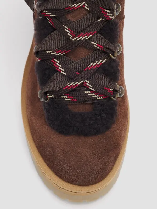 ODISSI Alle Suede-shearling Sneakers