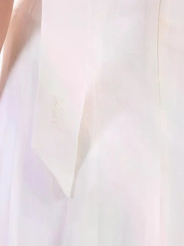 Karl Lagerfeld Ruffled-details V-neck Maxi Dress