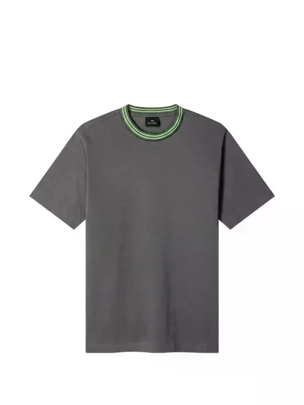 Paul Smith Stripe-trim Crew-neck T-shirt