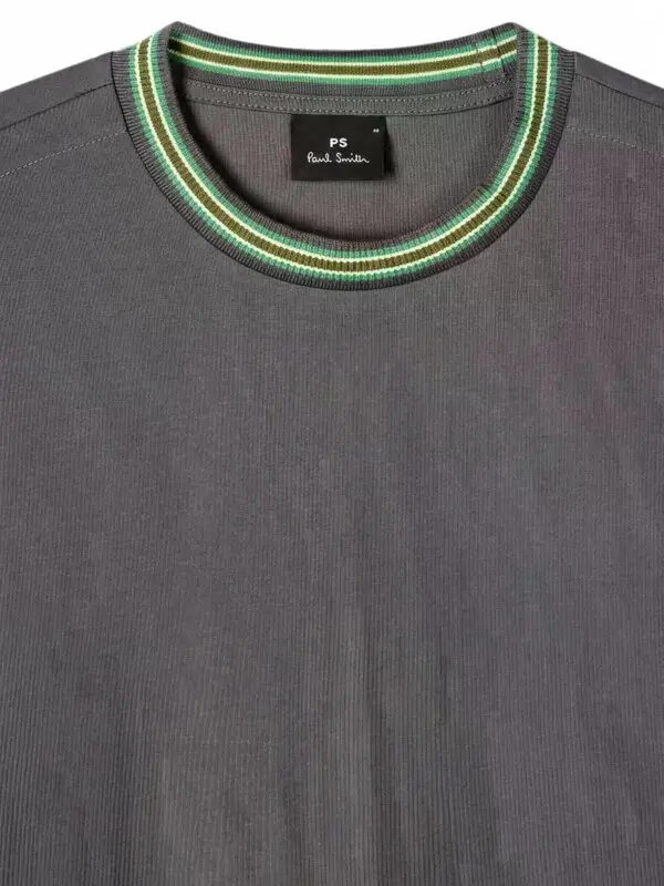 Paul Smith Stripe-trim Crew-neck T-shirt