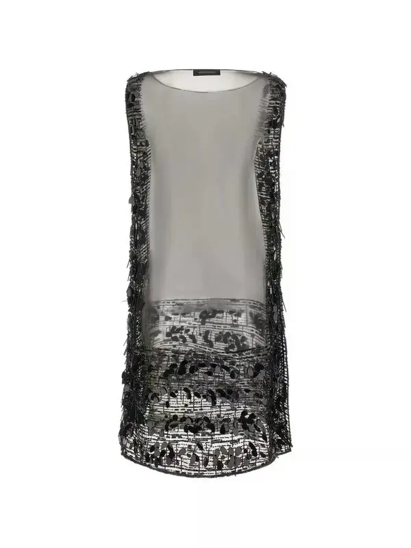 LANVIN Sequin-embellished Embroidered Mini Dress